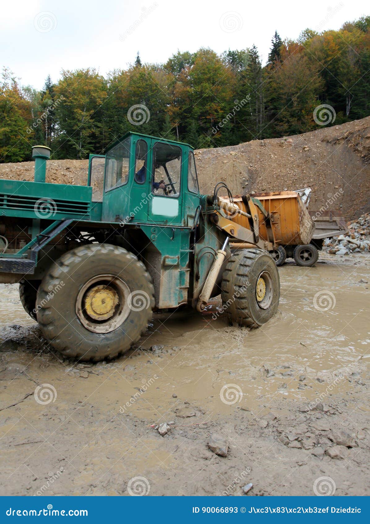 Loading Aggregate in the Quarry Stock Image - Image of mining ...