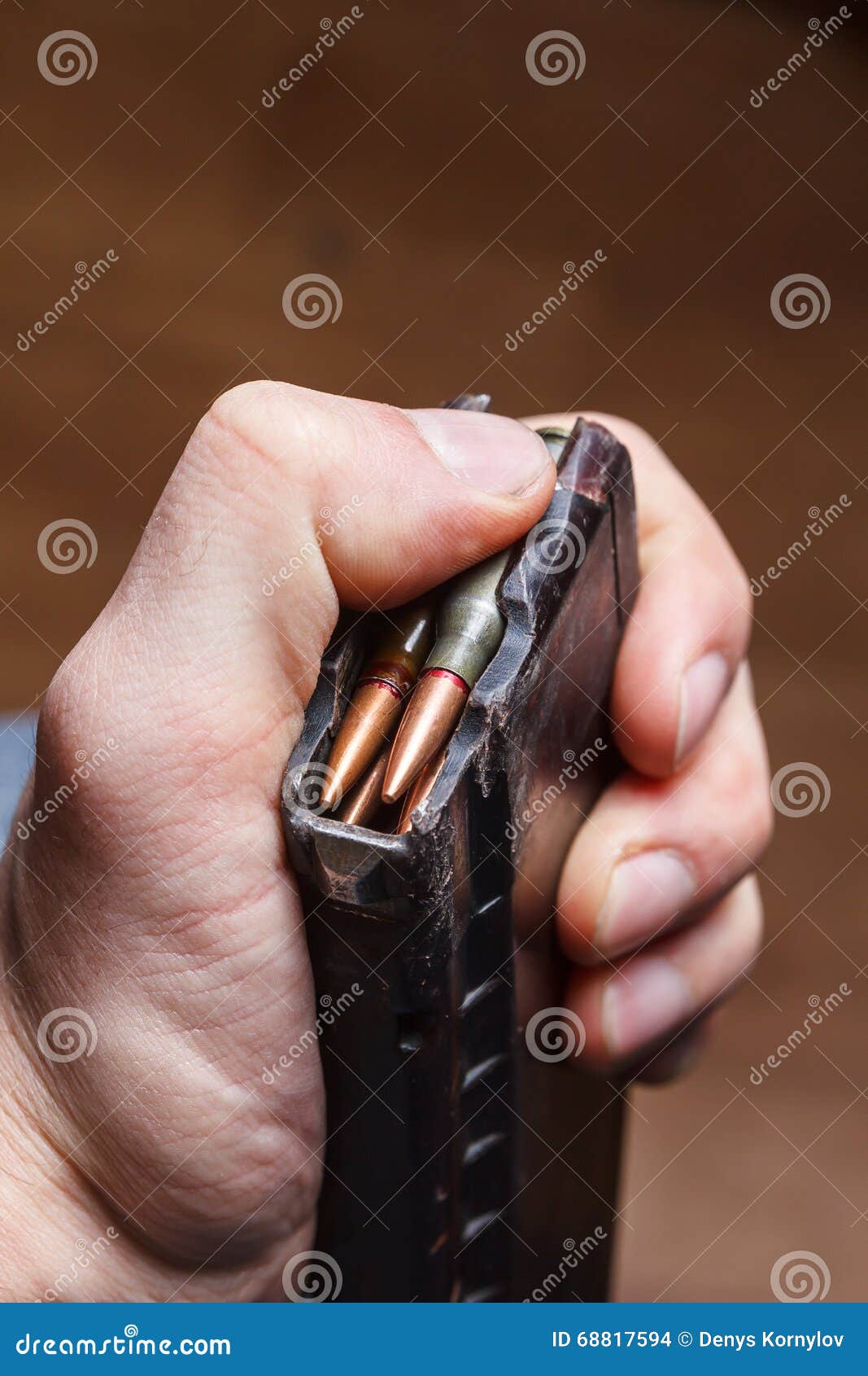 Loading 5.56 Ammo Magazine for Machine Guns Stock Photo - Image of ...