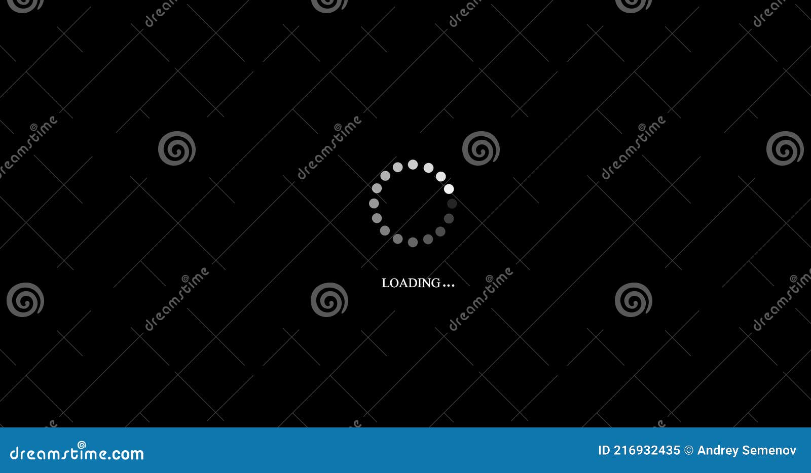 Loading Bar, Circle in Progress. Video Loading Loop Stock Vector ...