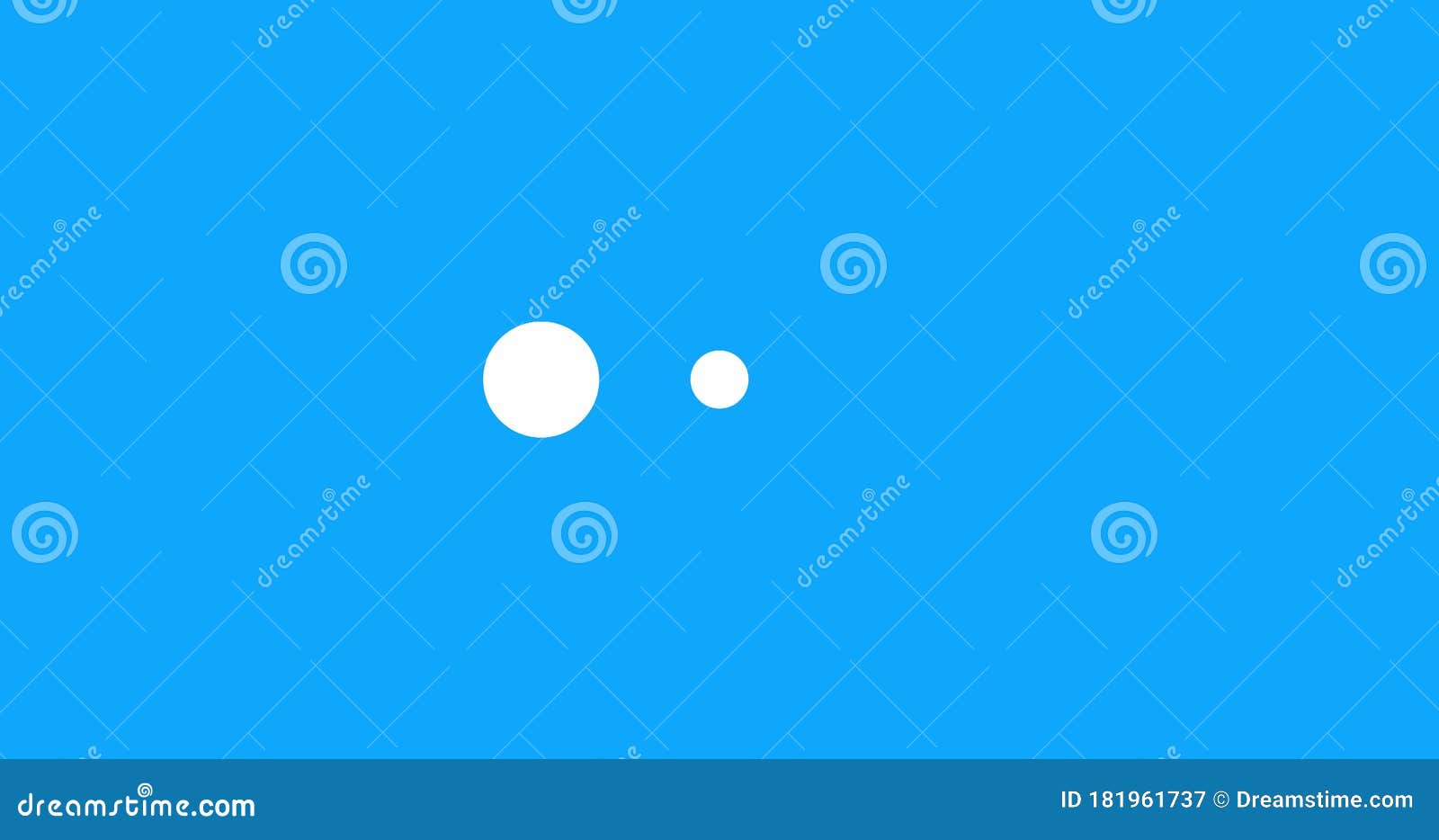 Loading Animation. Render Footage. Loop Animation on Blue Background ...