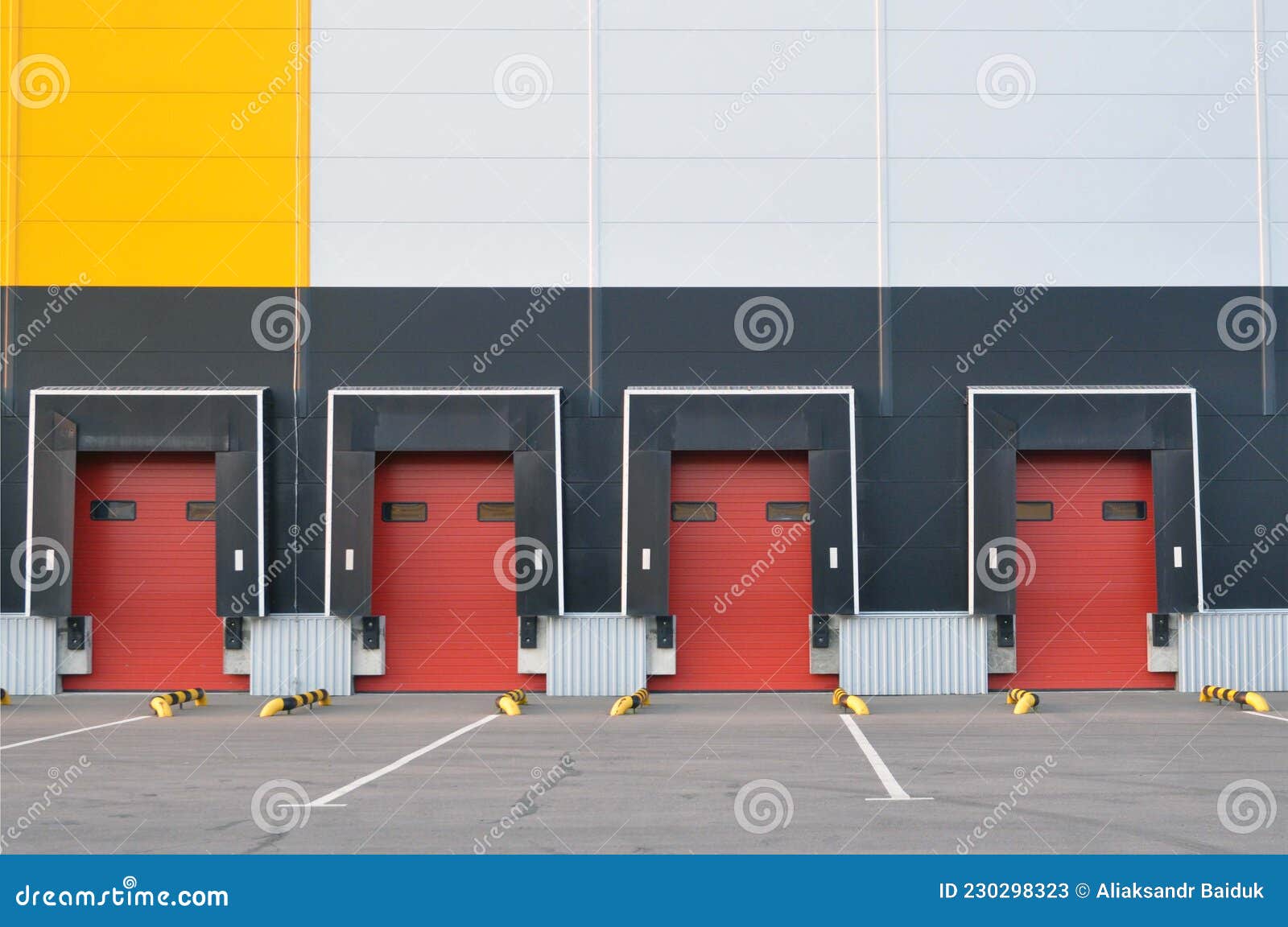 Loading Area with Roller Shutter Gates of a Large Distribution ...