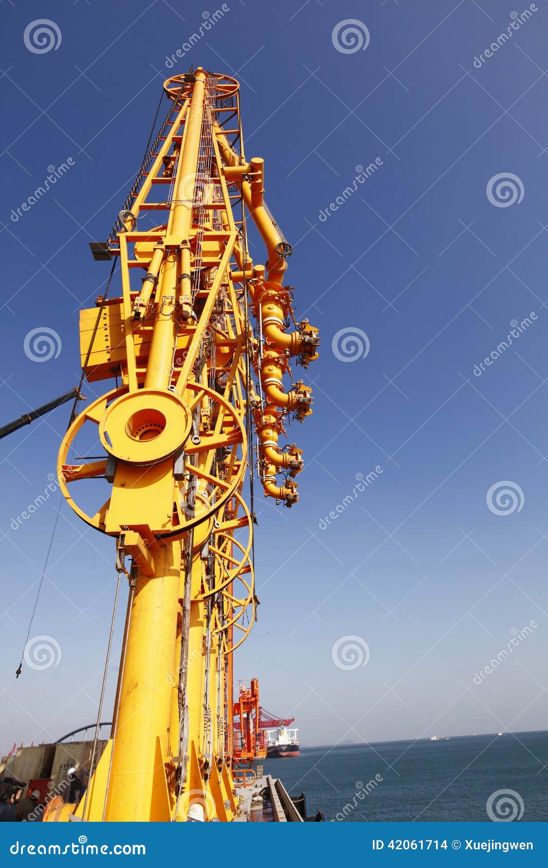 Loading arm stock photo. Image of ports, equipment, insulation - 42061714
