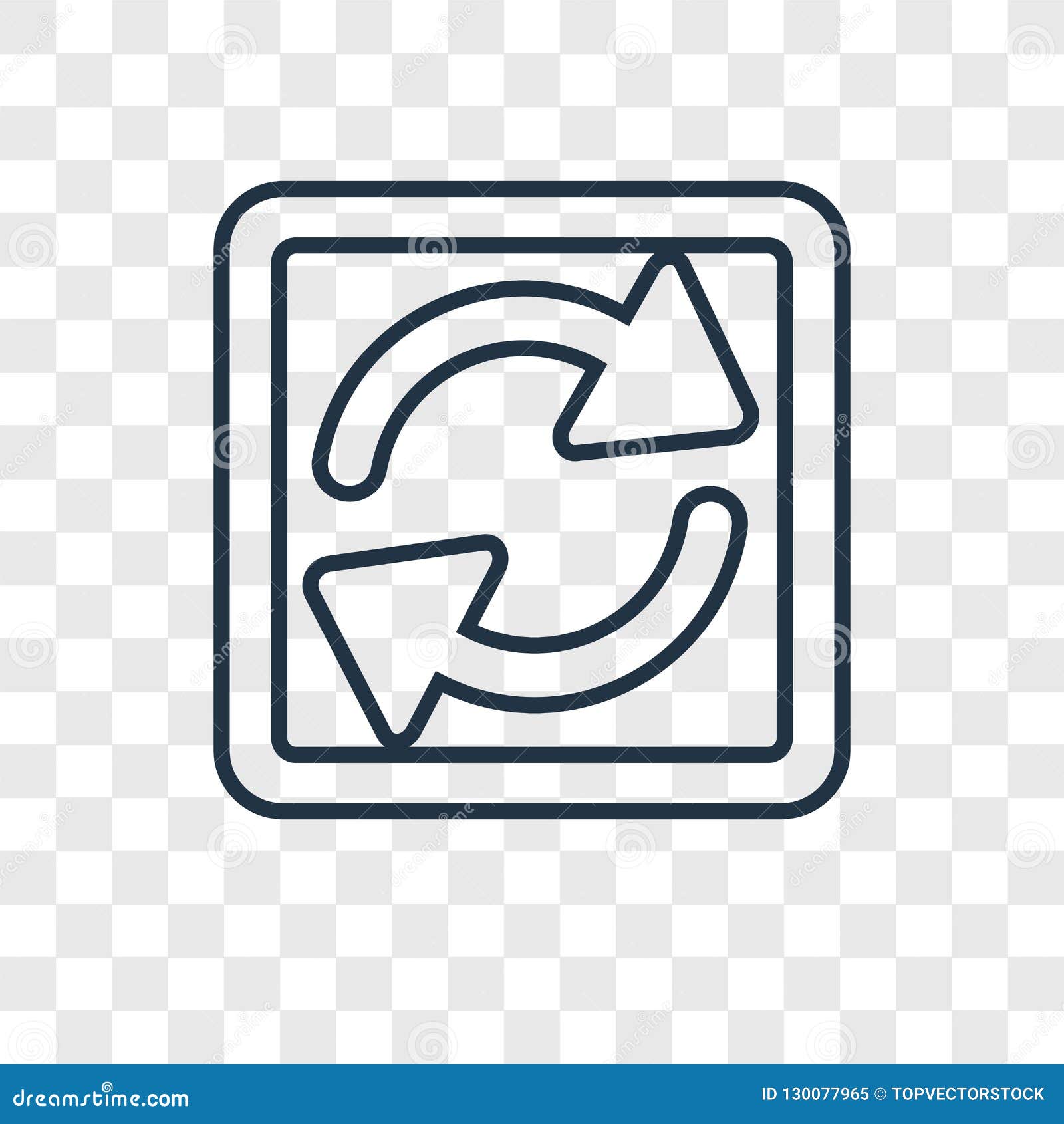 Loading Arrows Concept Vector Linear Icon Isolated on Transparent ...