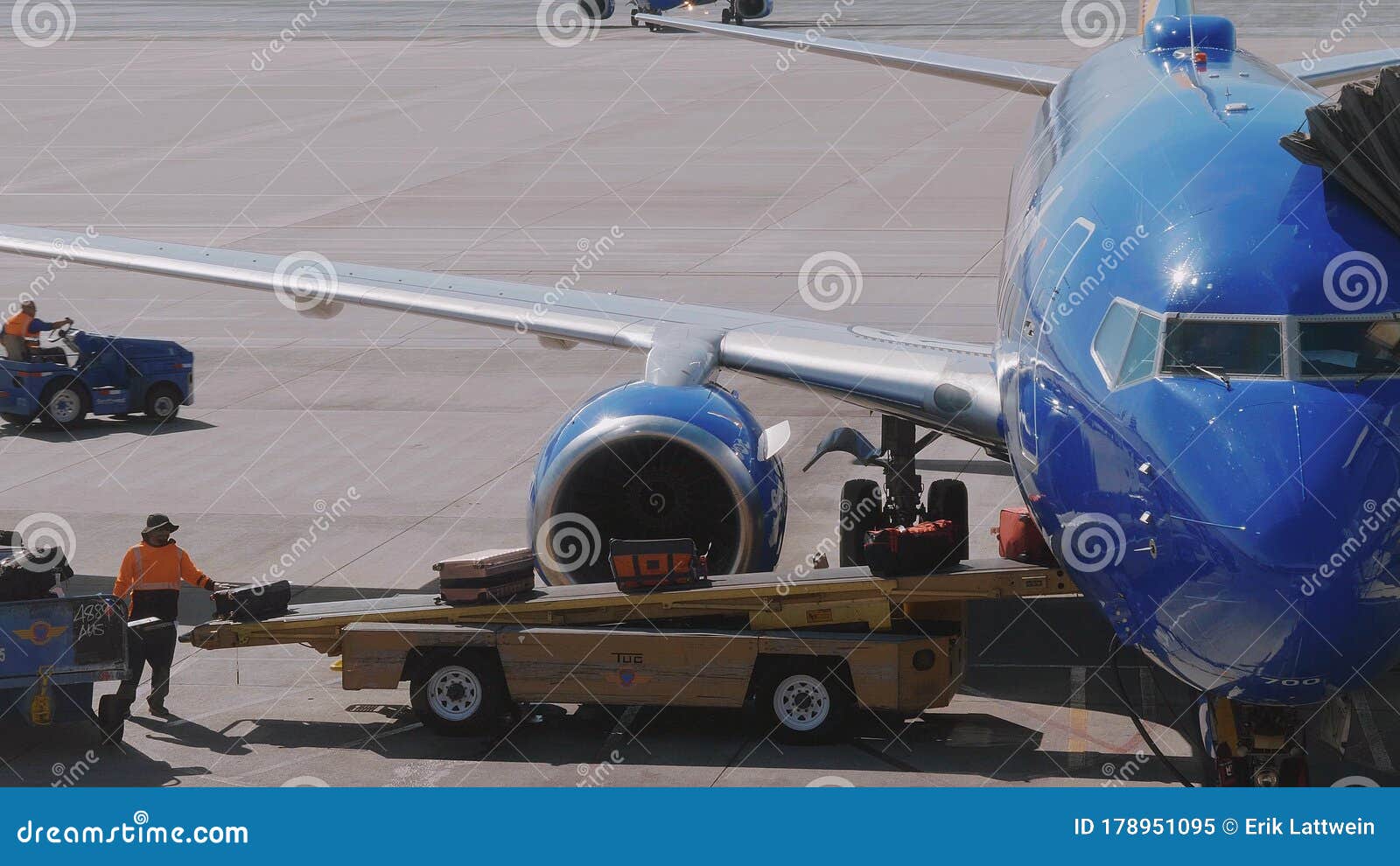 Loading Baggages into Airplane at the Gate - LAS VEGAS-NEVADA, OCTOBER ...