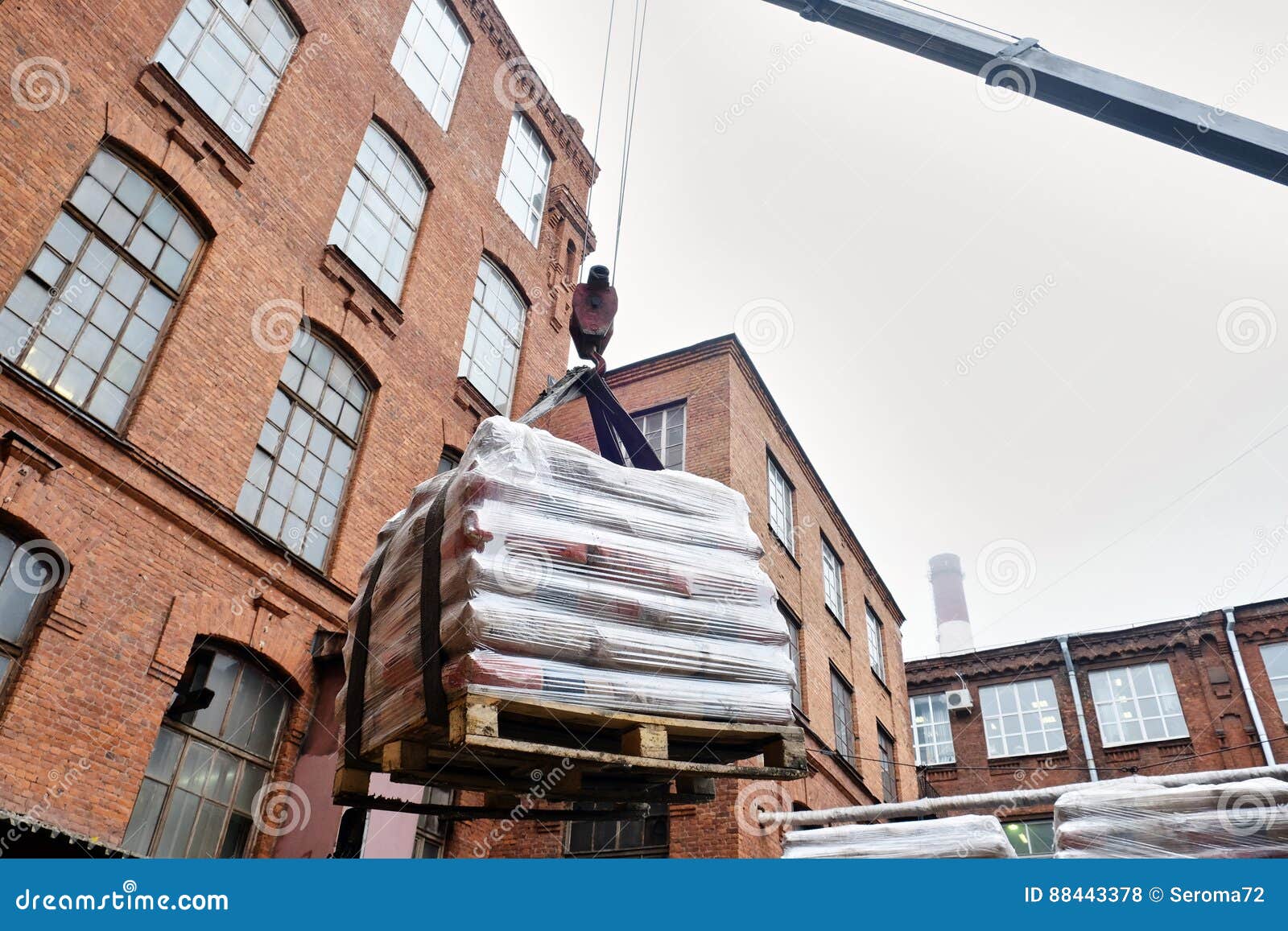 Loading bags of cement stock photo. Image of activity - 88443378
