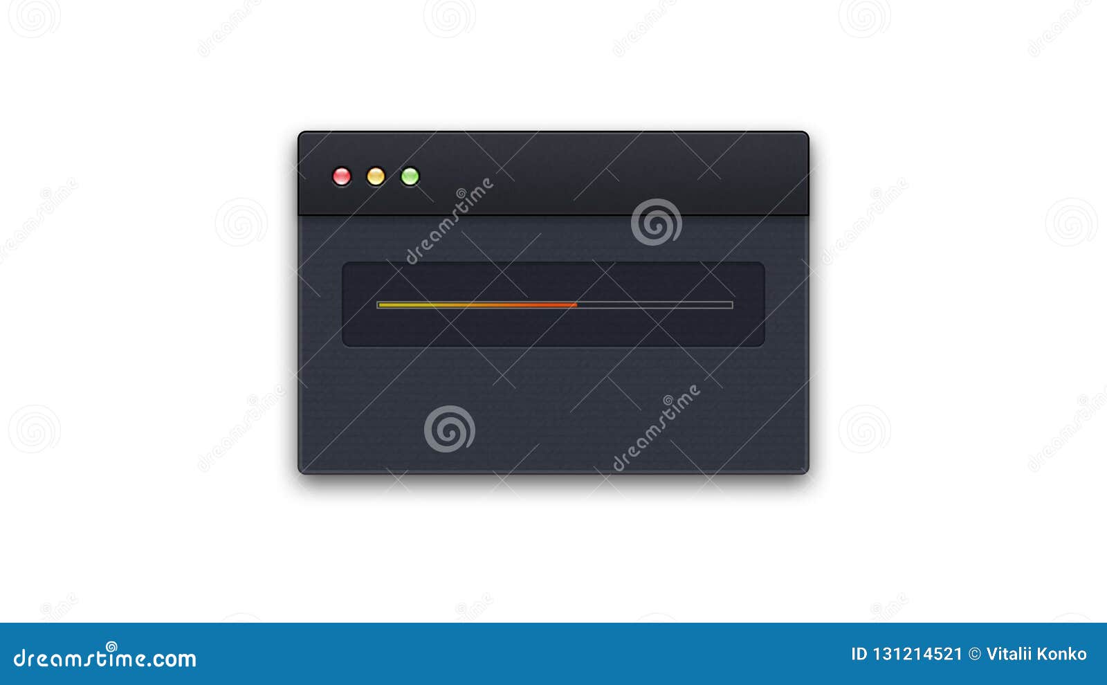Loading Bar Animation on Black Computer Screen Stock Video - Video of ...
