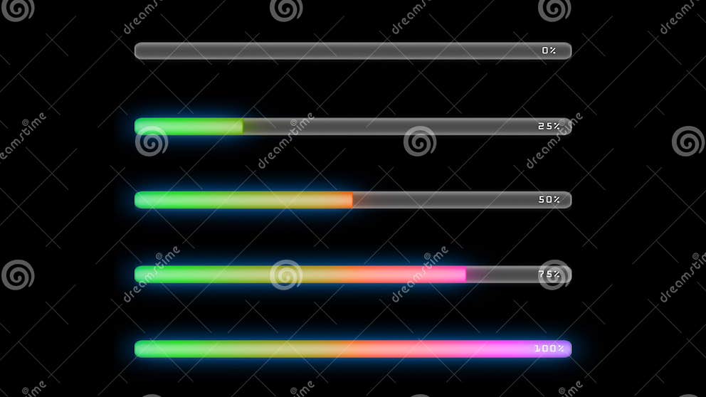 Loading bar color green stock illustration. Illustration of searching ...