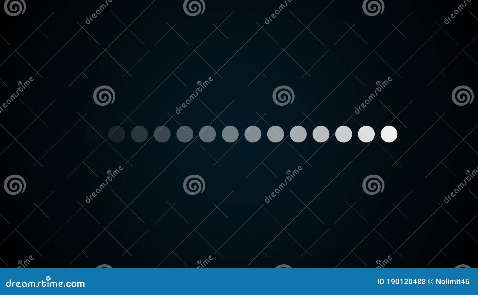 Loading Bar, Computer Generated. Serial Appearance And Disappearance Of ...