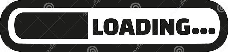 Loading bar computer stock vector. Illustration of internet - 107178794