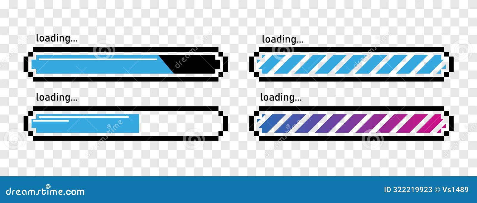 Loading Bar Concept. Progress Data for Upload or Download Stock Vector ...