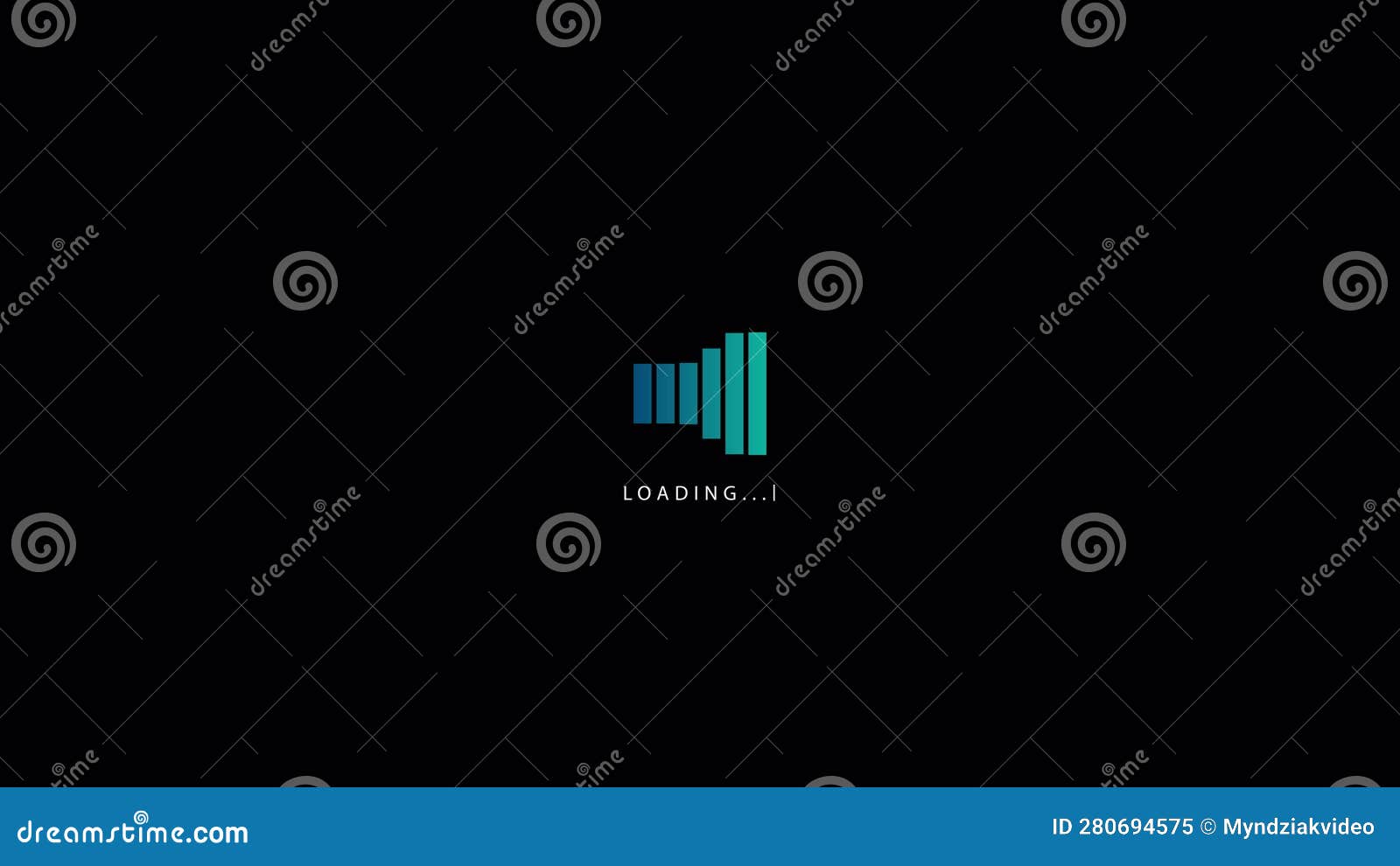 Loading Bar Downloading Progress Animation. Futuristic Progress Loading ...