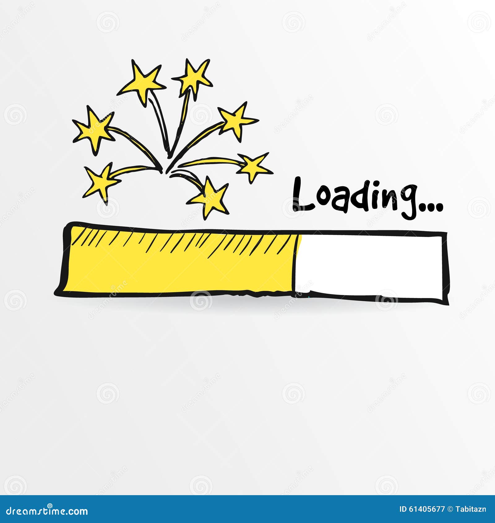 Loading Bar with Fireworks, New Year, Anniversary or Party Concept ...