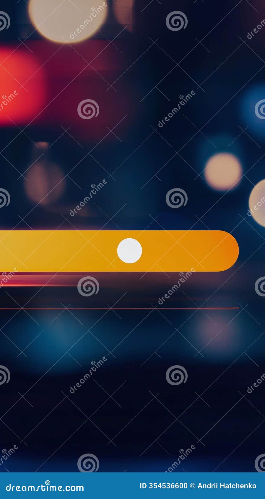 Loading Bar Graphic Overlaying a Blurred Background with the Concept of ...