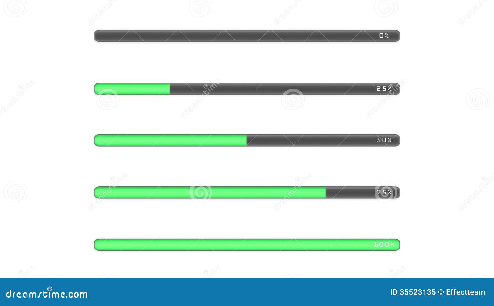 Loading bar green stock illustration. Illustration of program - 35523135