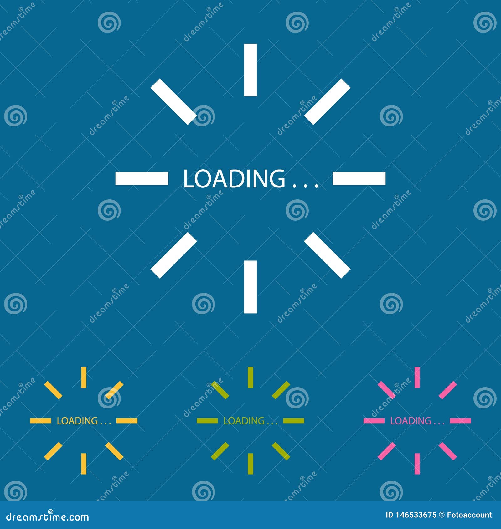 Loading Bar Icon for Apps and Websites - Vector Illustration - Isolated ...