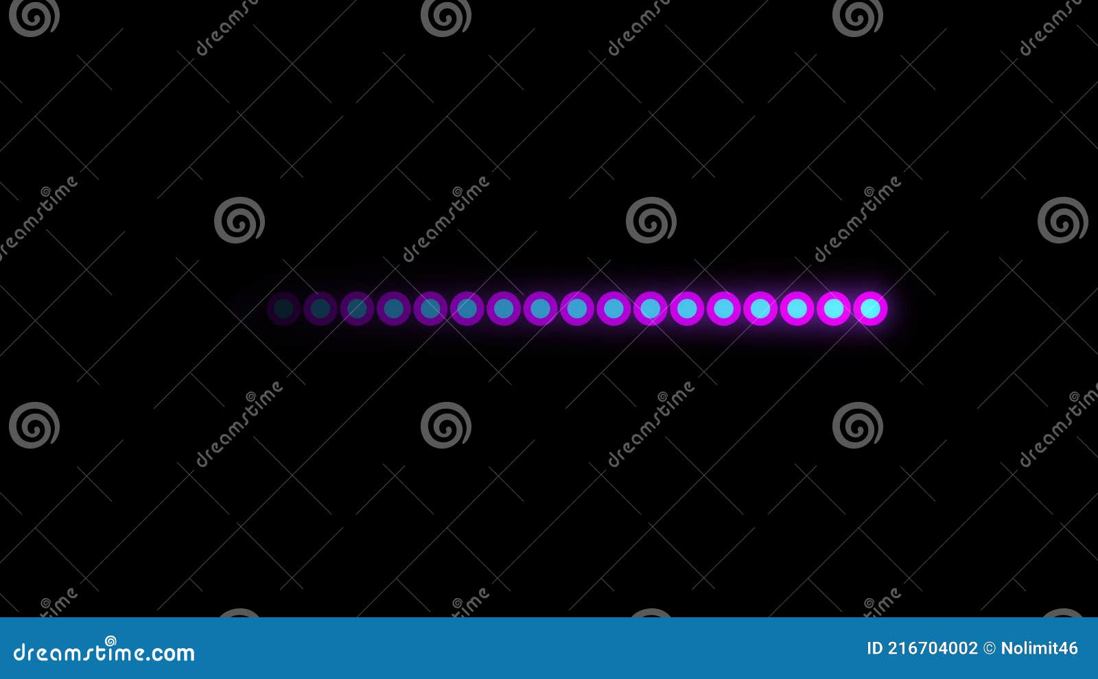 Loading Bar Icon with Dots, Symbol in Outline Flat Style, 3d Render ...