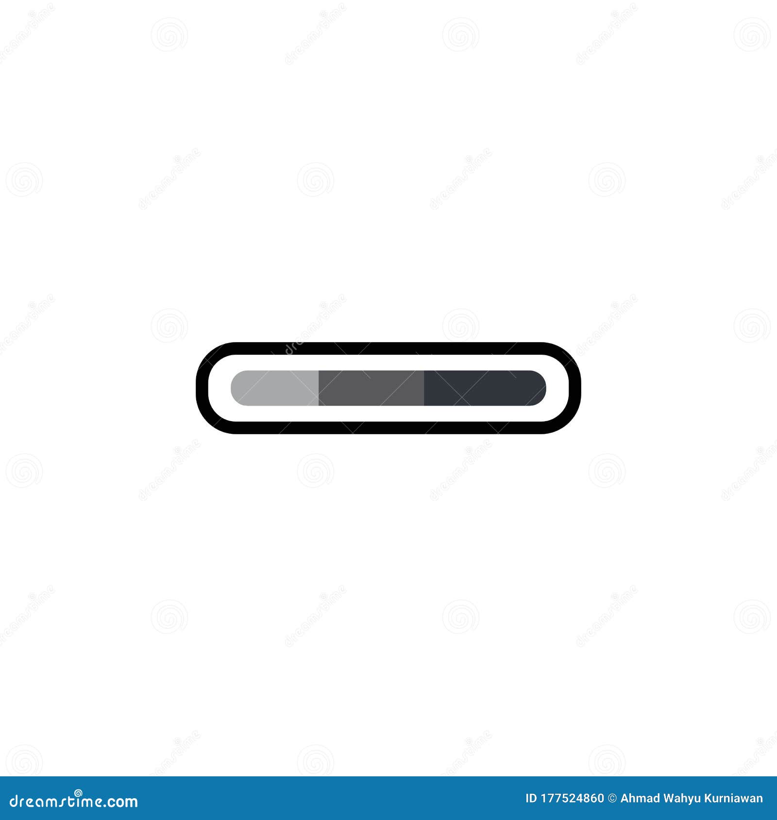 Loading bar icon stock vector. Illustration of symbol - 177524860