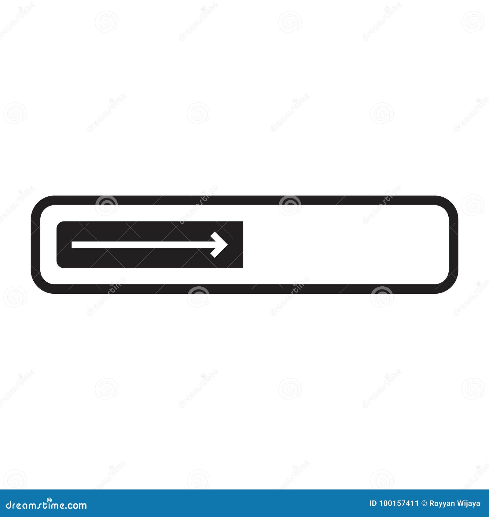 Loading Bar stock vector. Illustration of icon, concept - 100157411