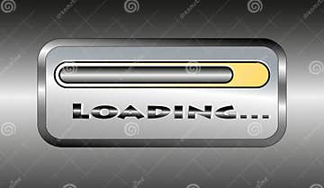 Loading Bar with Metallic Look - Vector Stock Vector - Illustration of ...