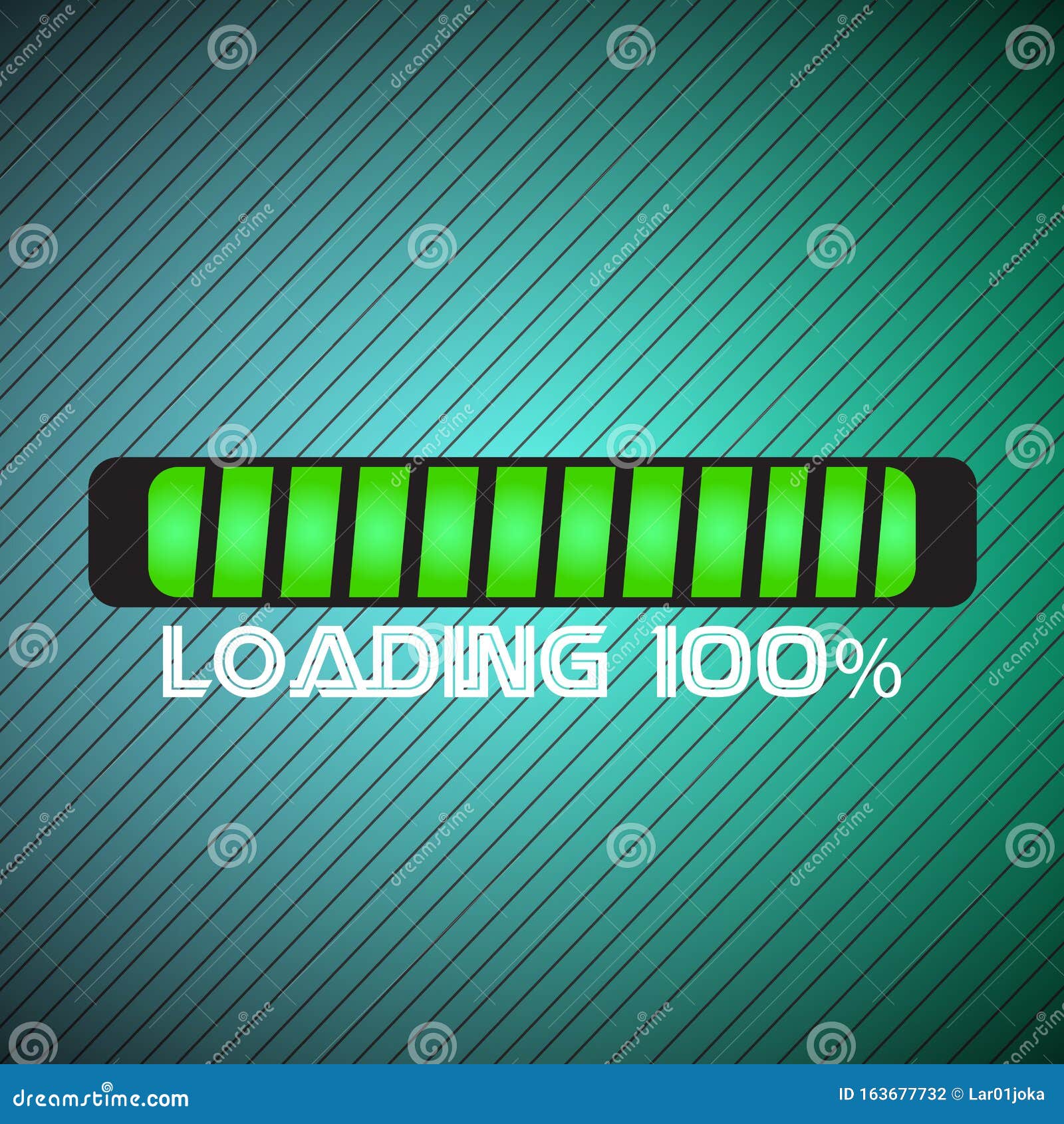 Loading Bar Over a Textured Background Stock Vector - Illustration of ...