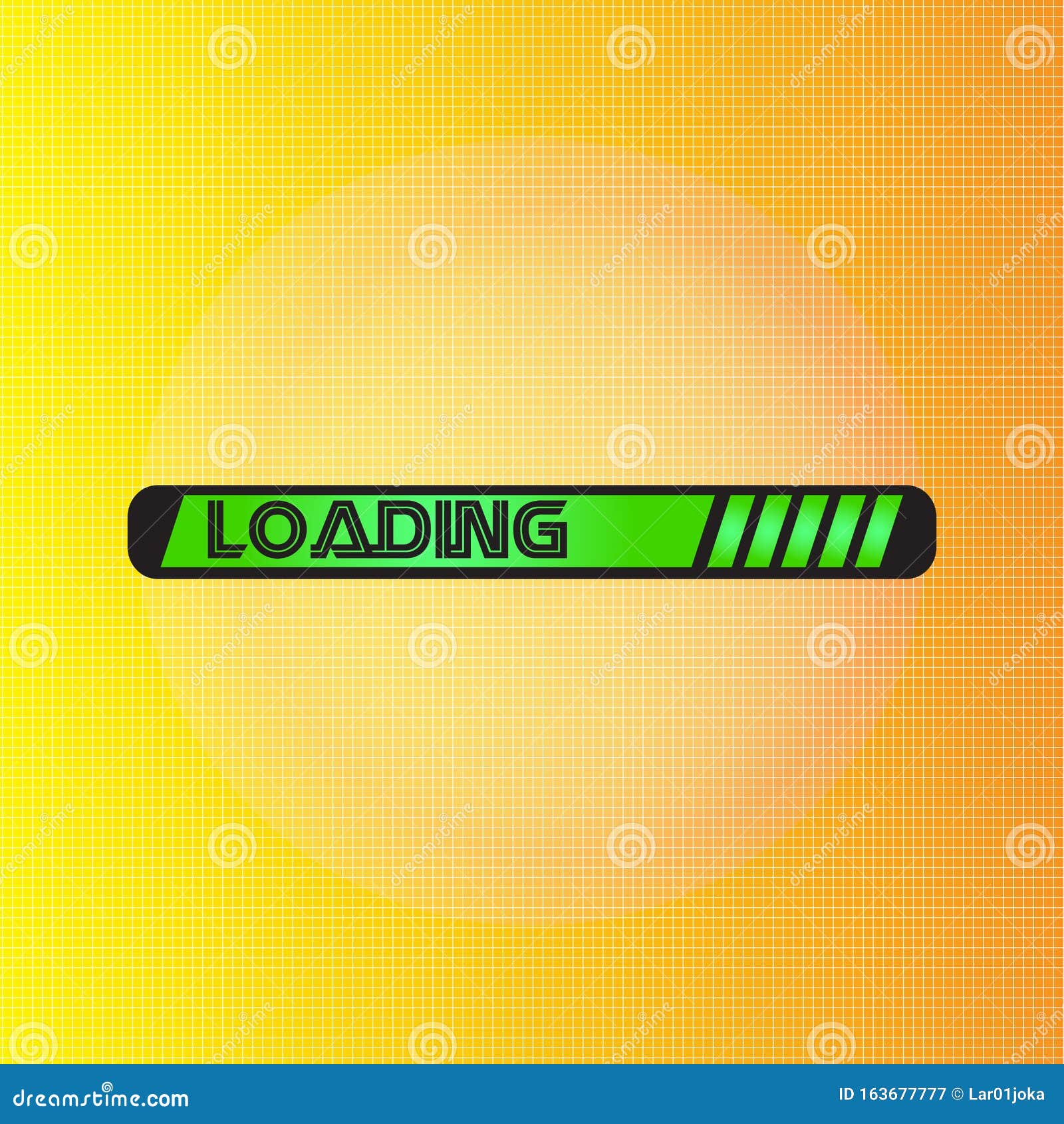 Loading Bar Over a Textured Background Stock Vector - Illustration of ...