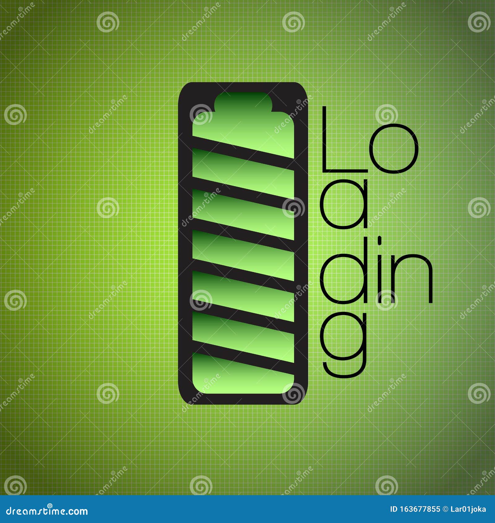 Loading Bar Over a Textured Background Stock Vector - Illustration of ...