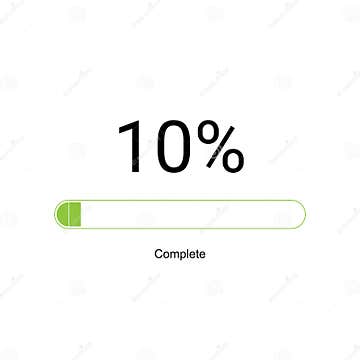 Loading Bar Progress Icons, Load Sign Green Vector Illustration. System ...