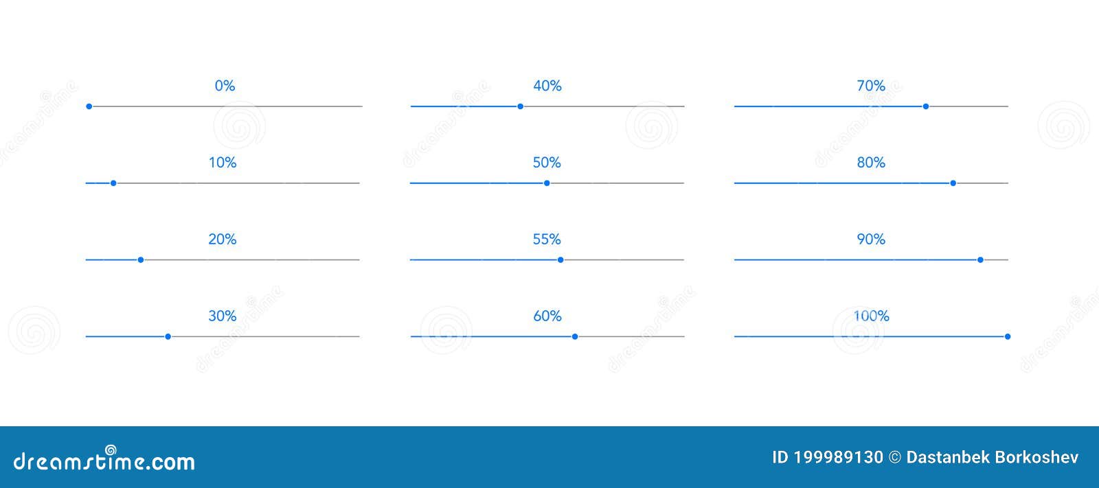 Loading-bar-03 stock vector. Illustration of collection - 199989130