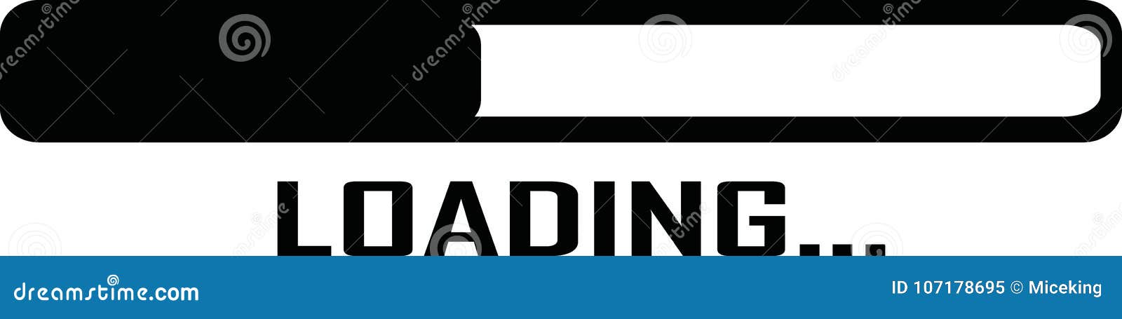 Loading bar retro stock vector. Illustration of buffering - 107178695