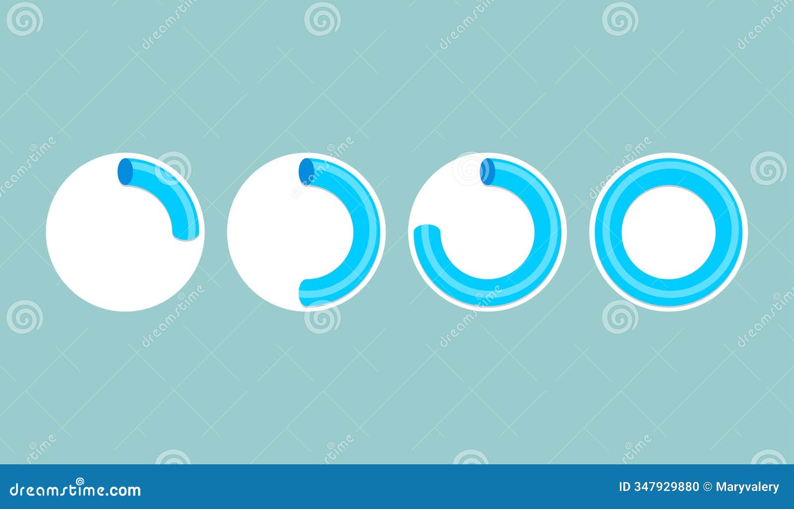 Loading Bar Round Isolated. Arc Segments Show Loading of Files or Sites ...