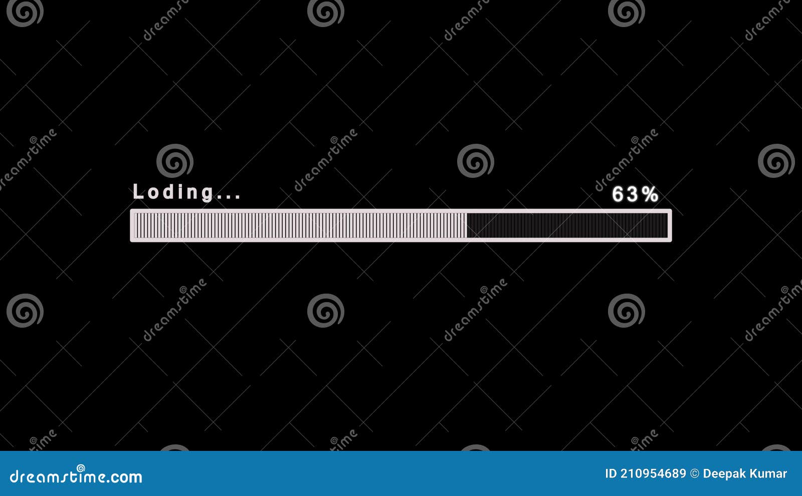 Loading Bar Screen Progress Animation Loading Transfer Download 0-100 ...