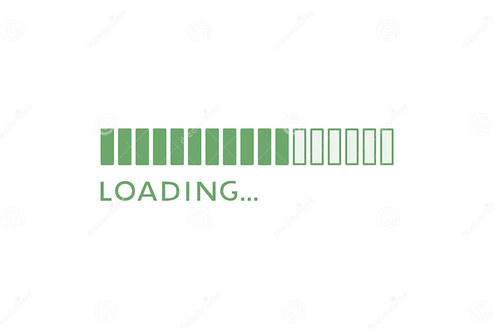 Loading bar symbol stock vector. Illustration of internet - 298423077
