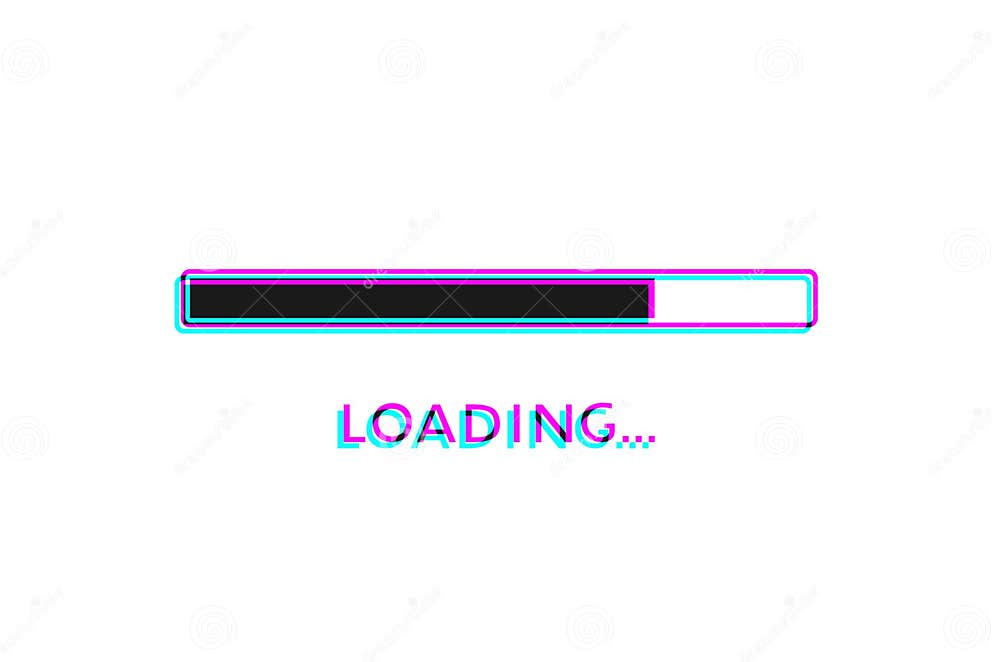 Loading bar symbol stock illustration. Illustration of isolated - 314200059