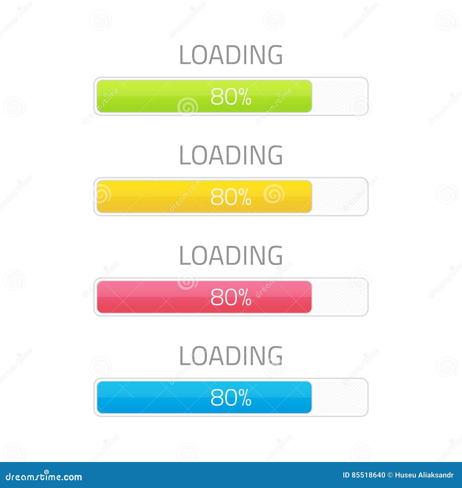 Loading bar vector. stock vector. Illustration of bright - 85518640