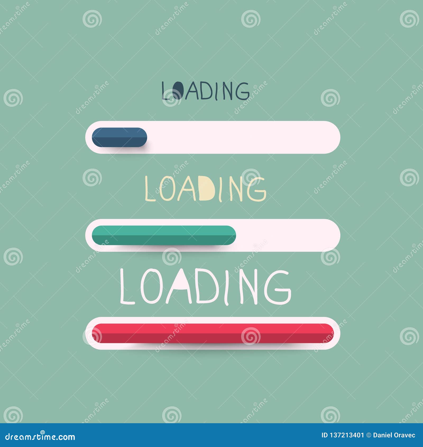 Loading Bar Vector Symbol stock vector. Illustration of website - 137213401