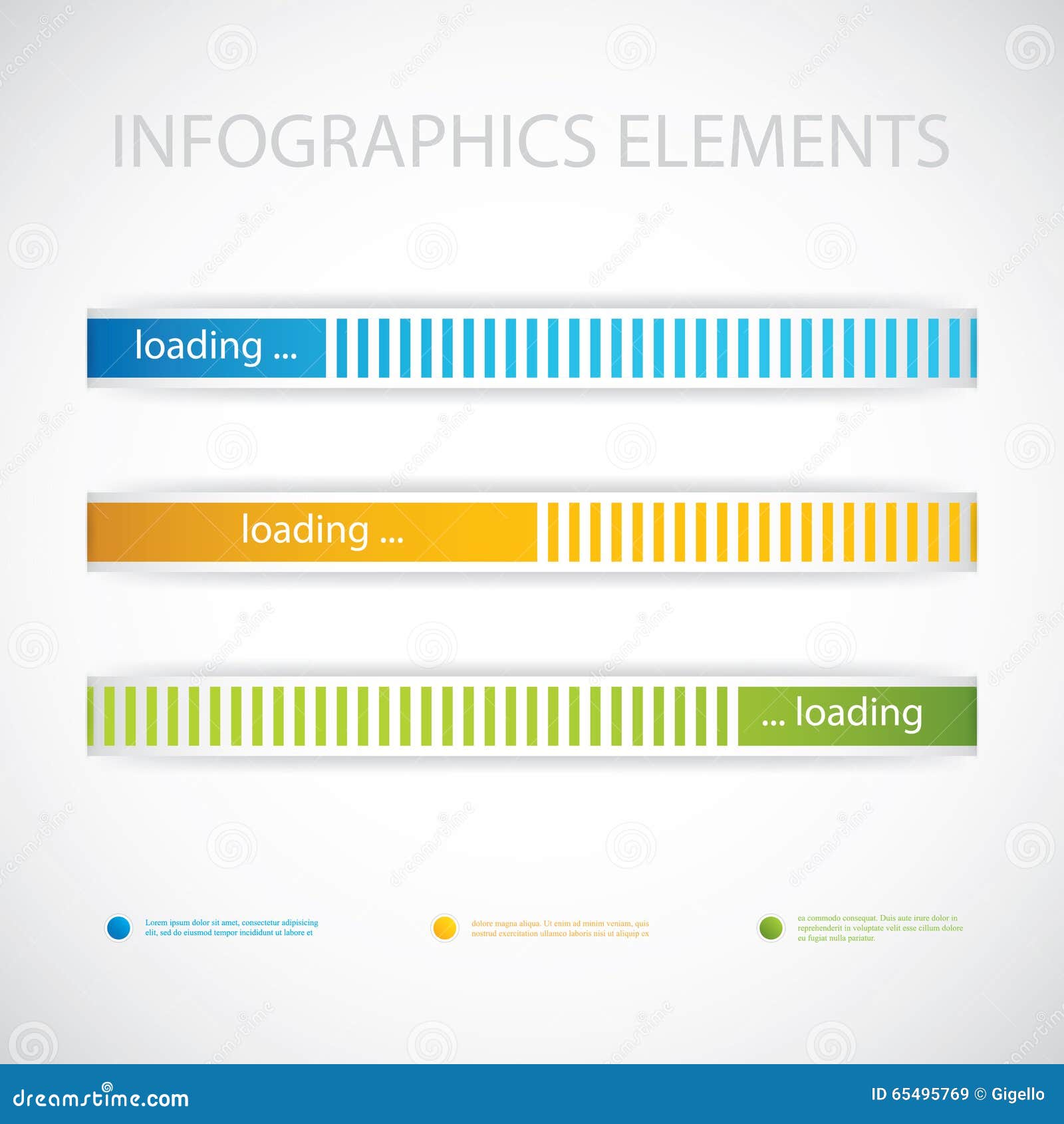 Loading bars stock vector. Illustration of loading, empty - 65495769