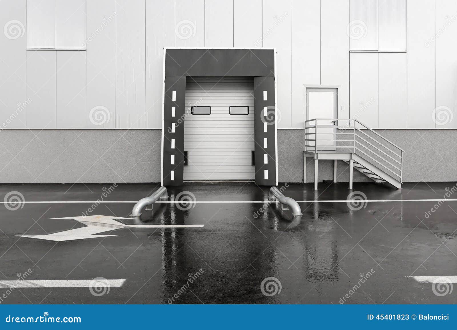 Loading bay stock image. Image of dock, transportation - 45401823