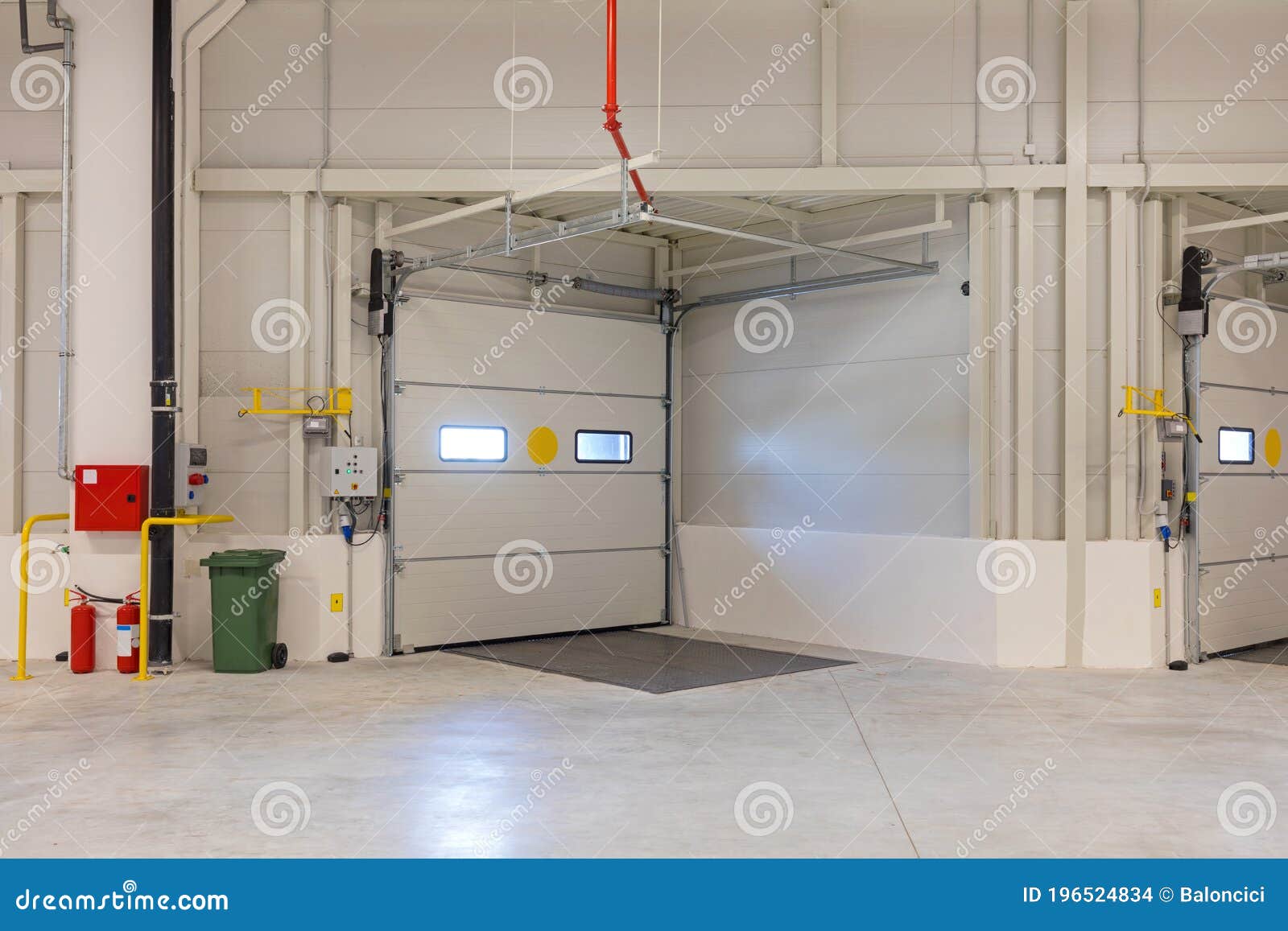 Loading Bay Interior stock photo. Image of cargo, logistic - 196524834