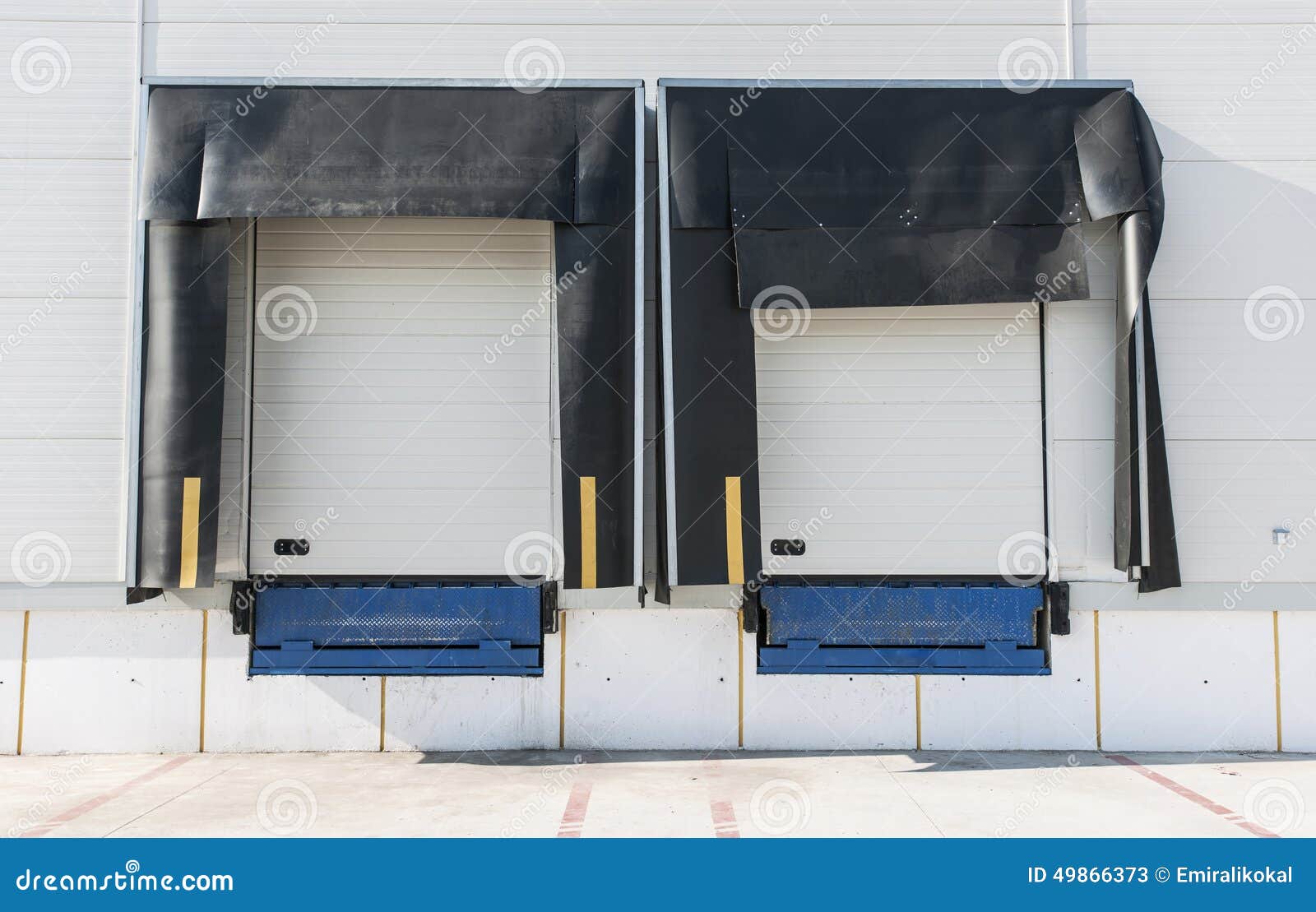 Loading bay for truck stock image. Image of business - 49866373