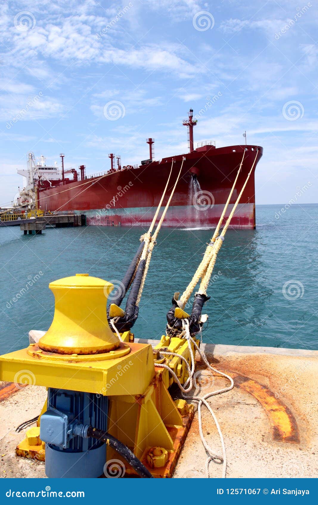 Loading berth stock image. Image of blue, berth, industrial - 12571067