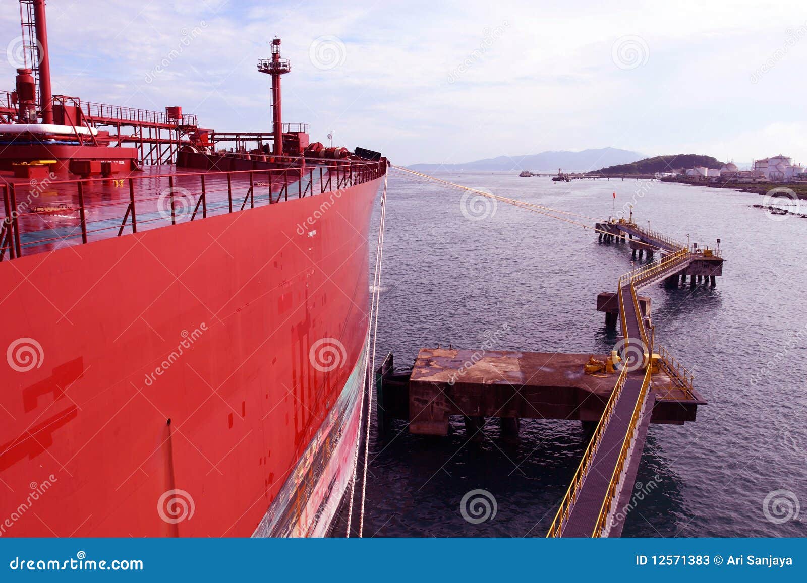 Loading berth stock image. Image of background, industrial - 12571383