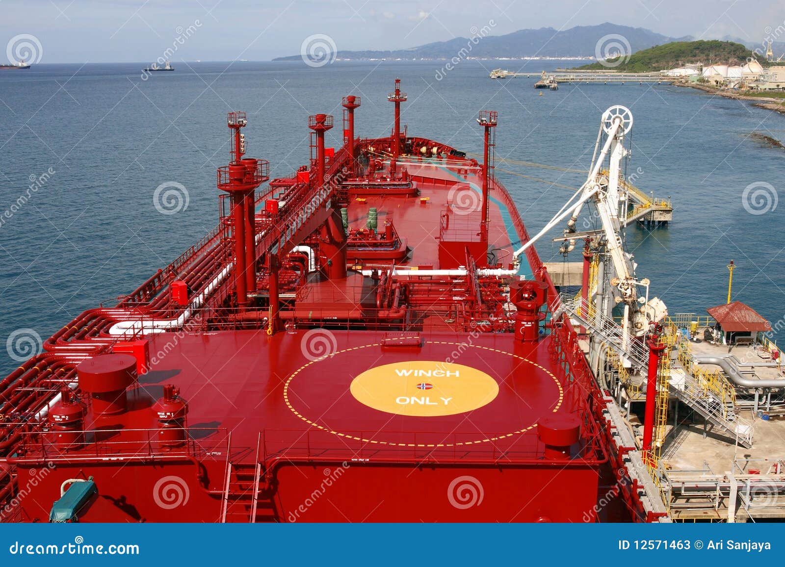 Loading berth stock image. Image of berth, boat, pipe - 12571463