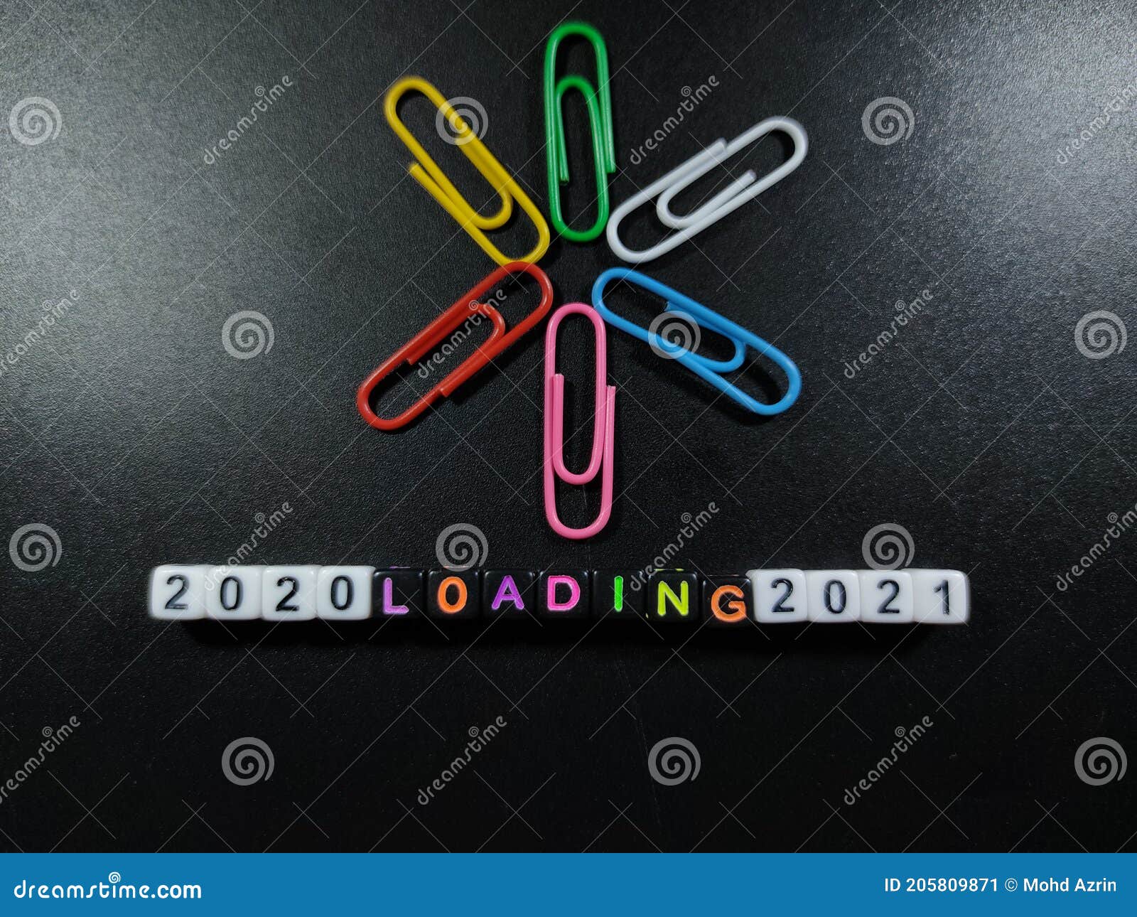 2020 Loading 2021 on Black Background. Stock Image - Image of business ...