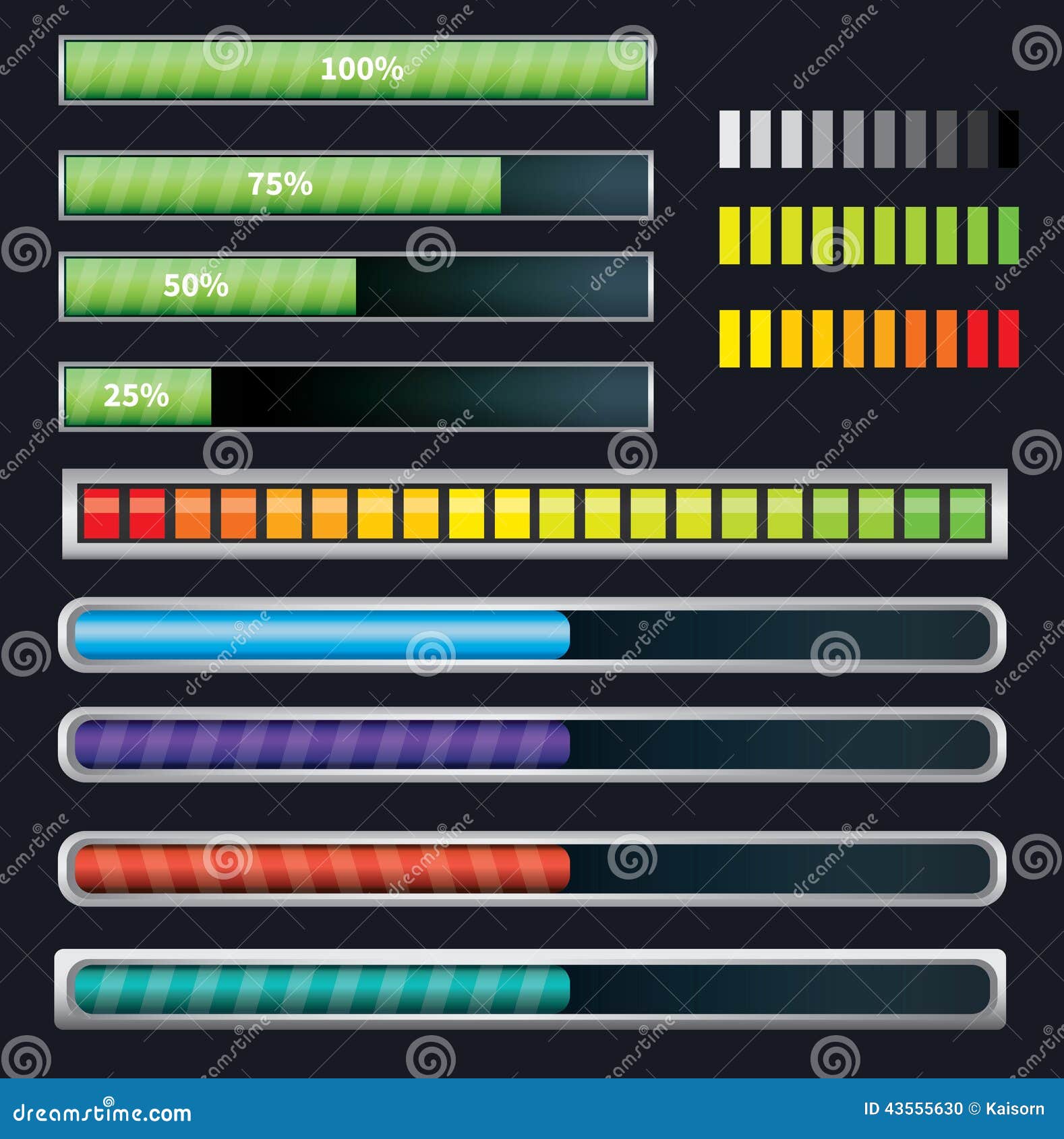 Loading And Buffering Bar Vector Illustration | CartoonDealer.com #43555630