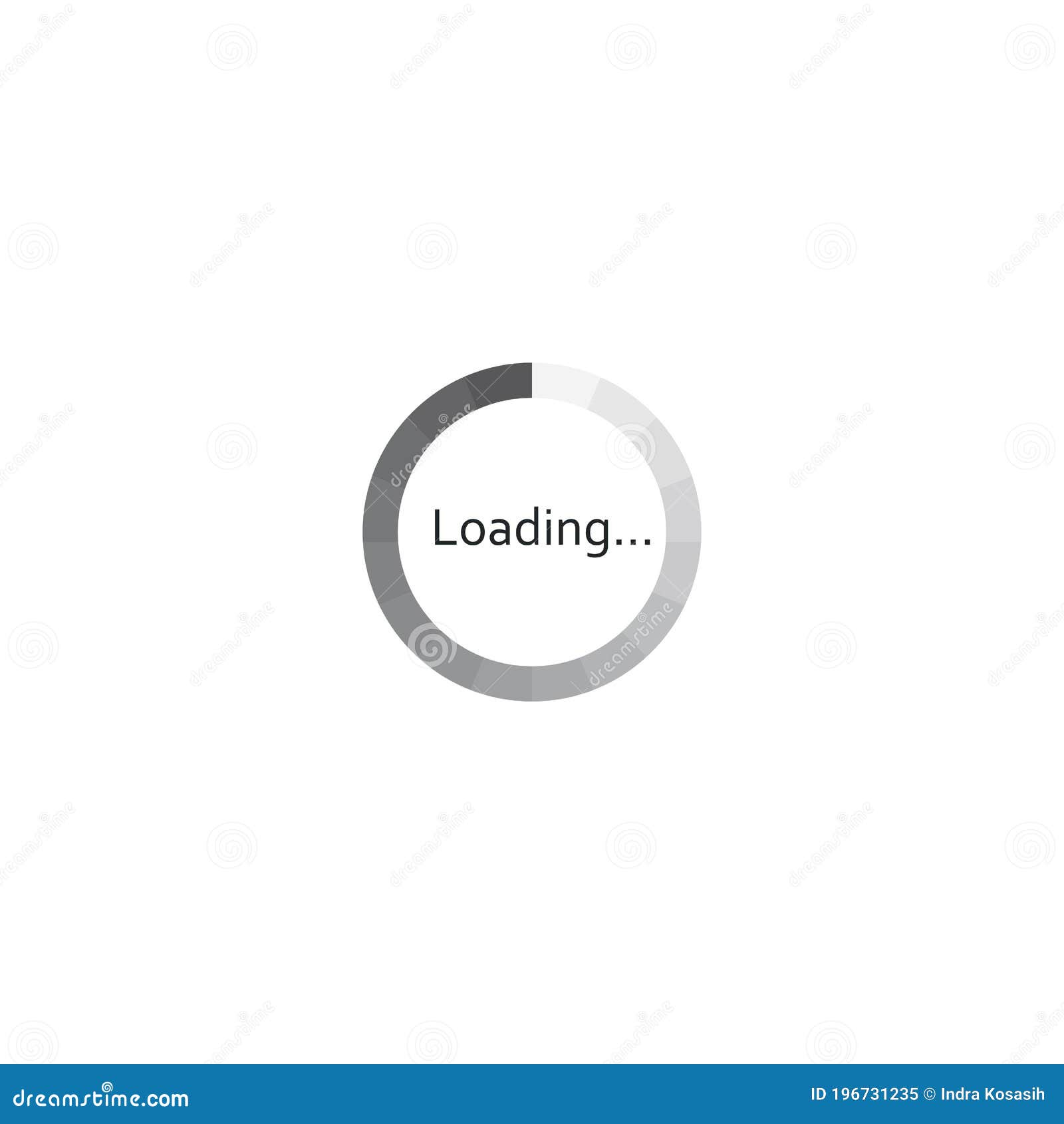 Loading or Buffering Icon Logo Template Stock Vector - Illustration of ...