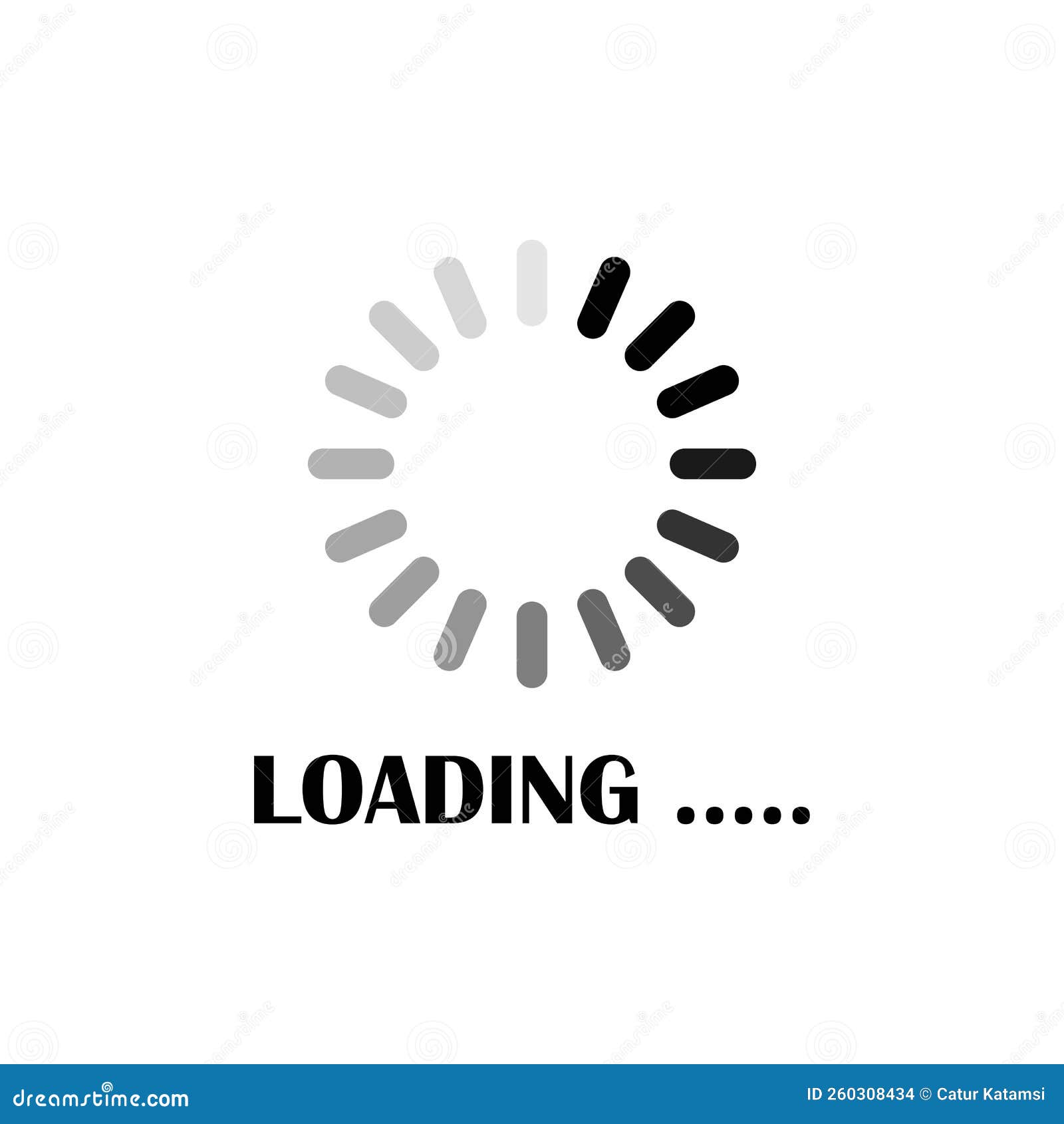 Loading or Buffering Icon Logo Stock Illustration - Illustration of ...