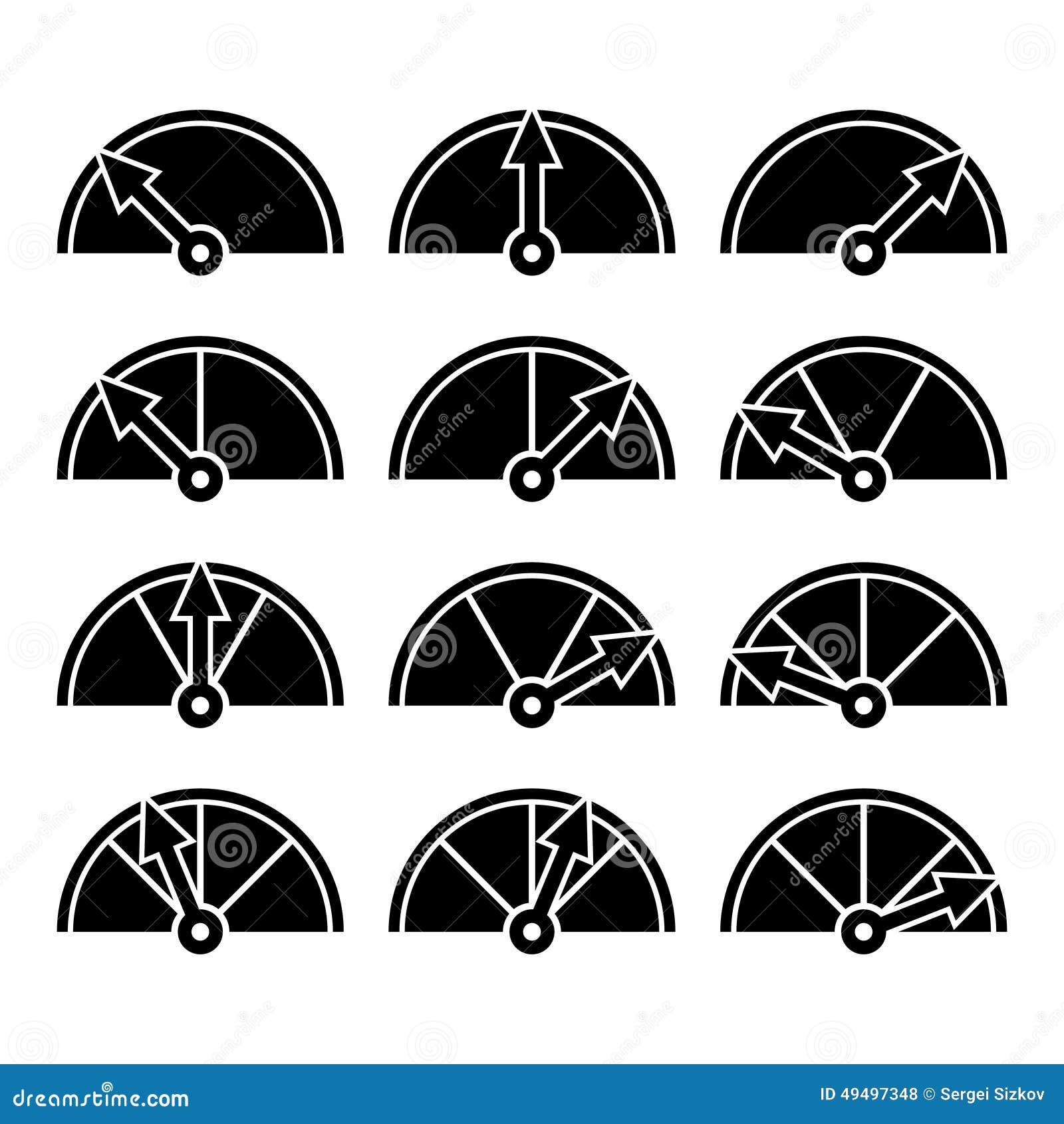 Loading and Buffering Icon Set. Vector Stock Vector - Illustration of ...