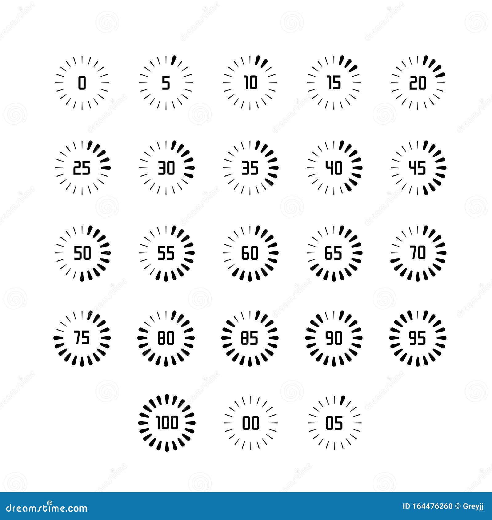 Loading, Buffering, Progress Wheel Icons Stock Vector - Illustration of ... Loading, Buffering, Progress Wheel Icons Stock Vector - Illustration of ...