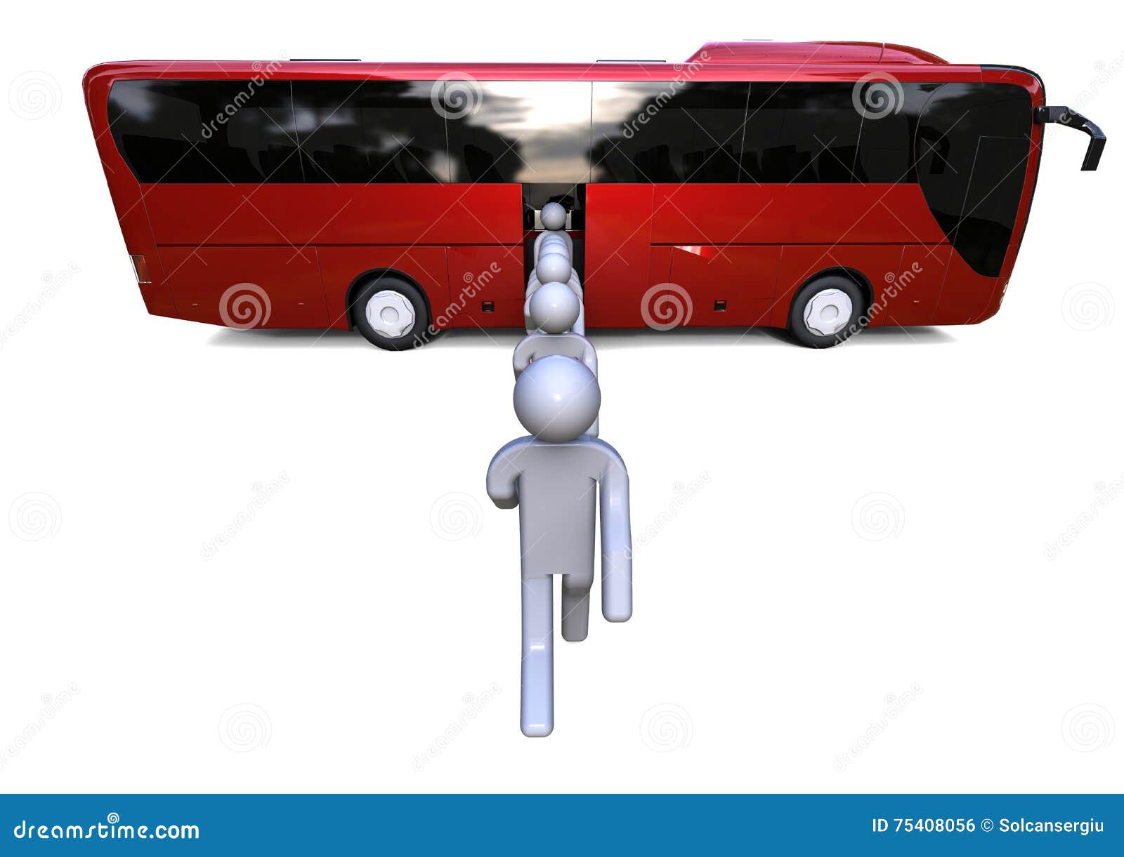 Loading Bus stock illustration. Illustration of auto - 75408056