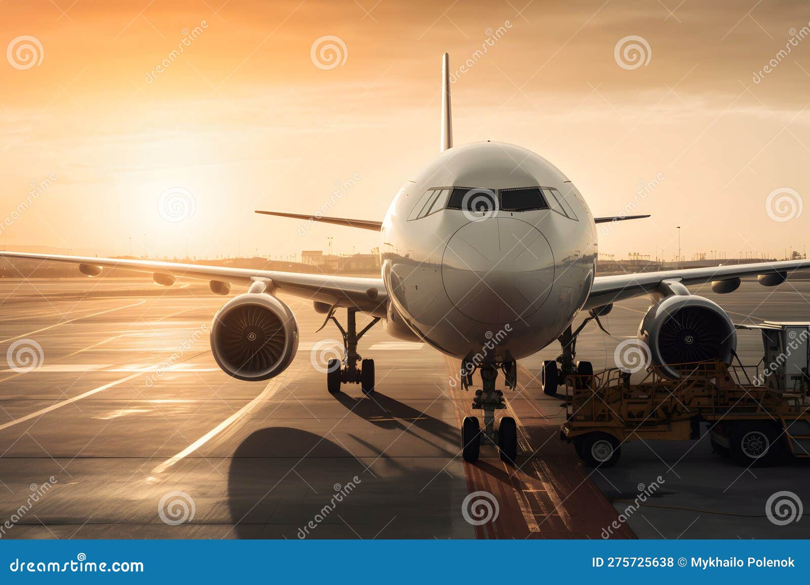 Loading Cargo Outside Cargo Plane. Neural Network AI Generated Stock ...